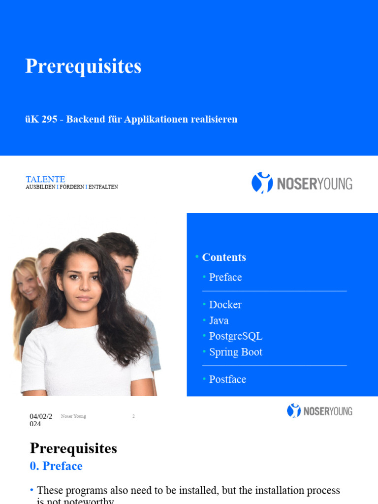 Spring Boot Setup for üK 295 | PDF | Postgre Sql | Operating System Families