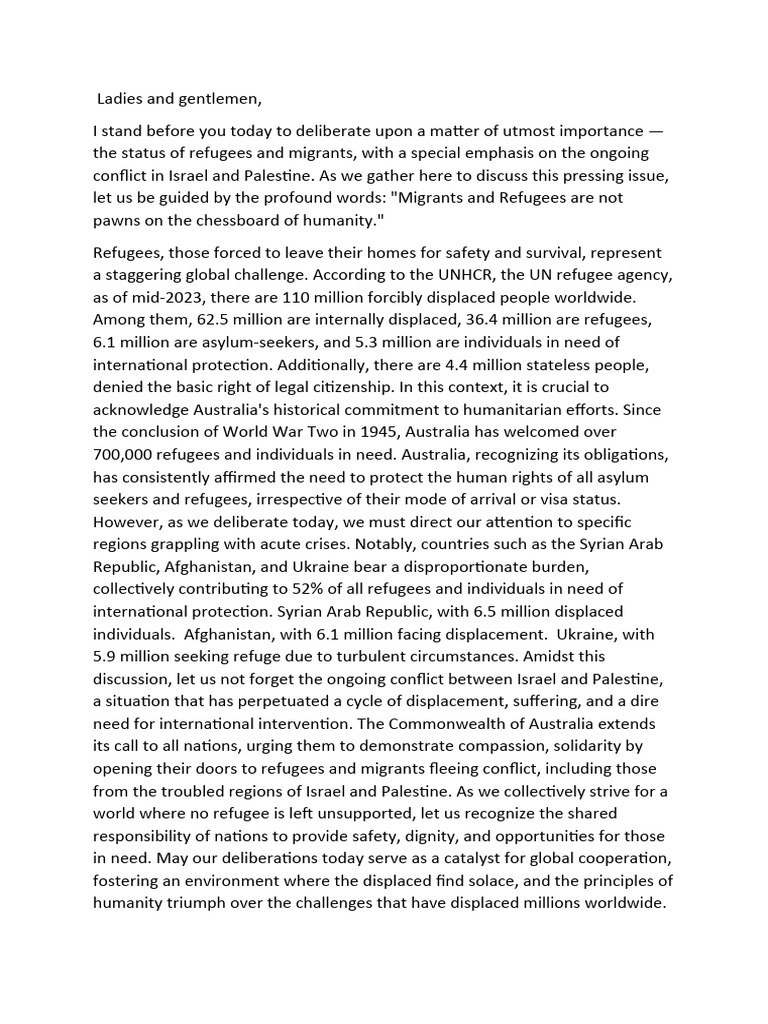 Research Paper | PDF | Refugee | United Nations High Commissioner For Refugees