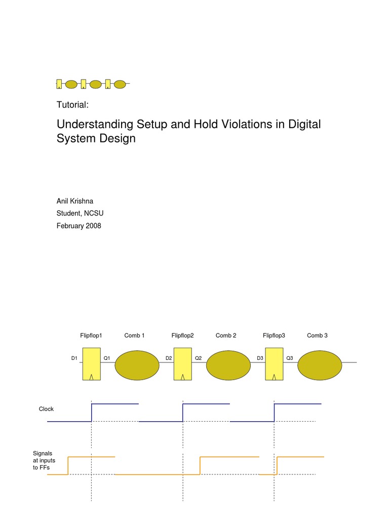 Setup and Hold Violations | PDF | Electrical Circuits | Electronic Design