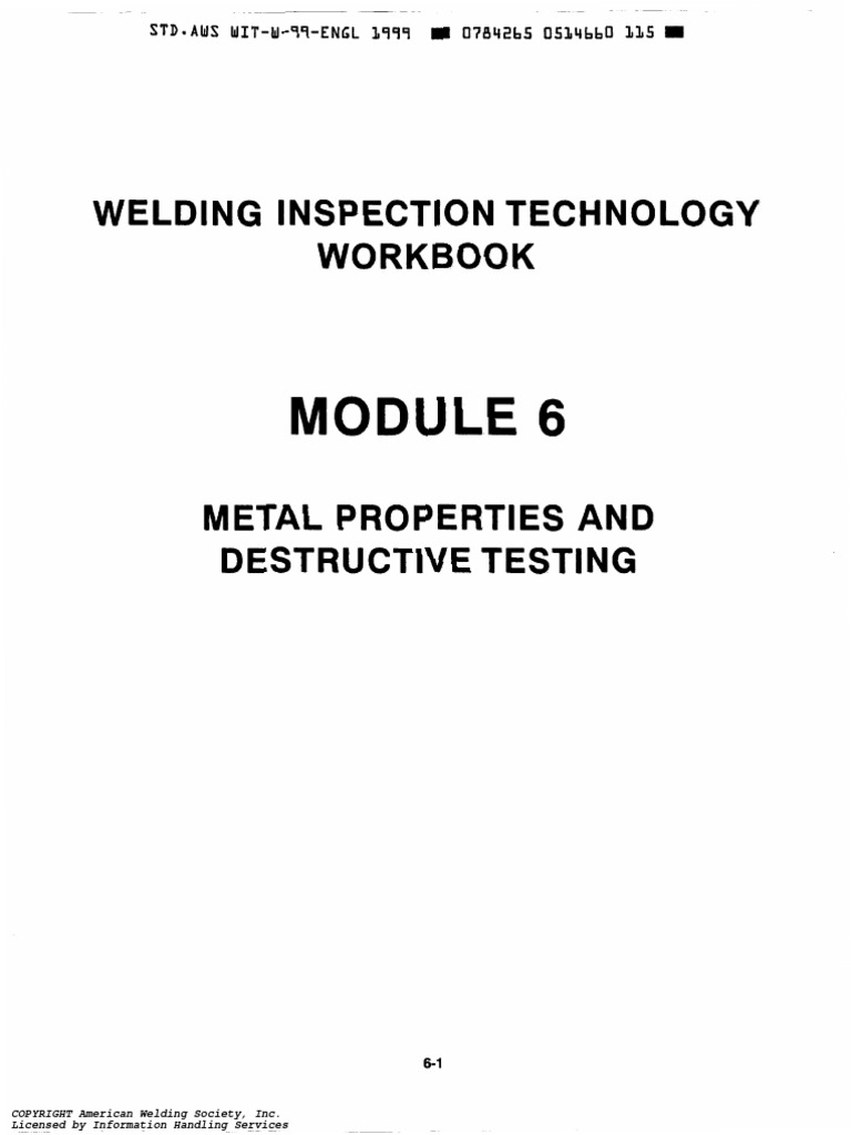 Module 6 Aws Cwi Questions Answers | PDF | Strength Of Materials ...