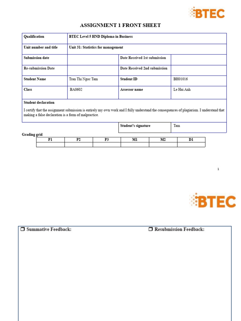 570.assignment-1-Frontsheet ASM1 | PDF | Data Analysis | Level Of Measurement