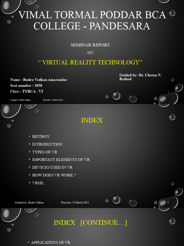 Virtual Reality Technology Overview | PDF | Virtual Reality | Augmented ...