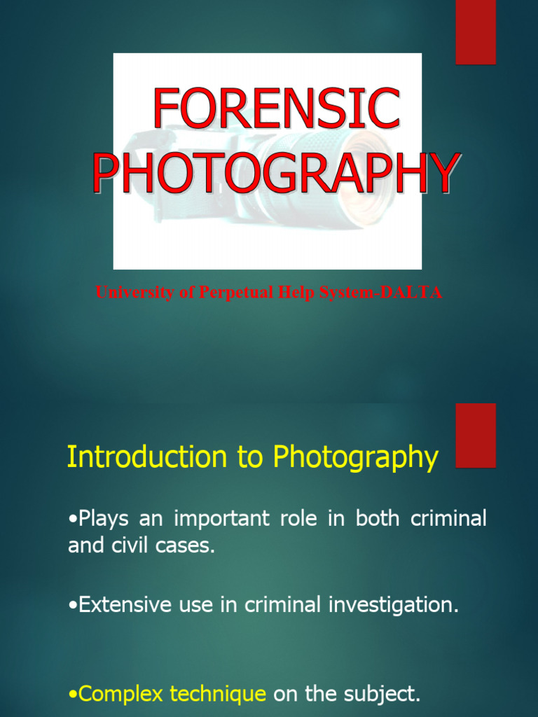 Forensic Photography Prelim | PDF | Photograph | Artistic Techniques