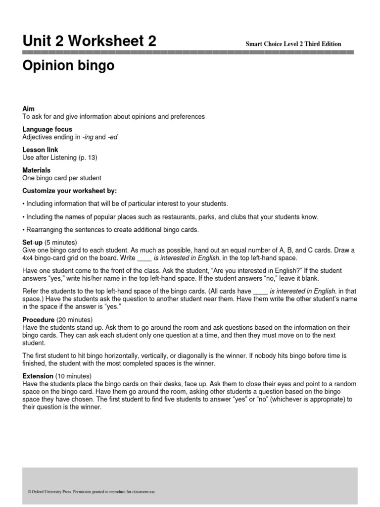 SC3e - Level 2 - Unit 02 - Worksheet2 | PDF