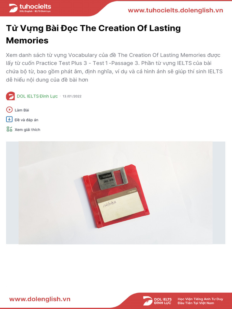 The Creation of Lasting Memories | PDF