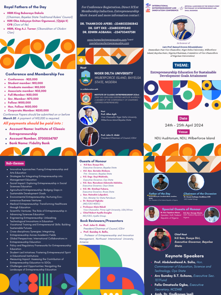 Conference | PDF | Entrepreneurship | Nigeria