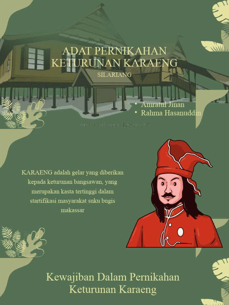 Adat Pernikahan Keturunan Karaeng | PDF