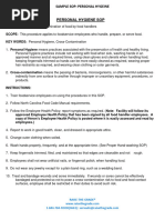 Dishwashing SOP for Kitchen Hygiene | PDF | Dishwasher