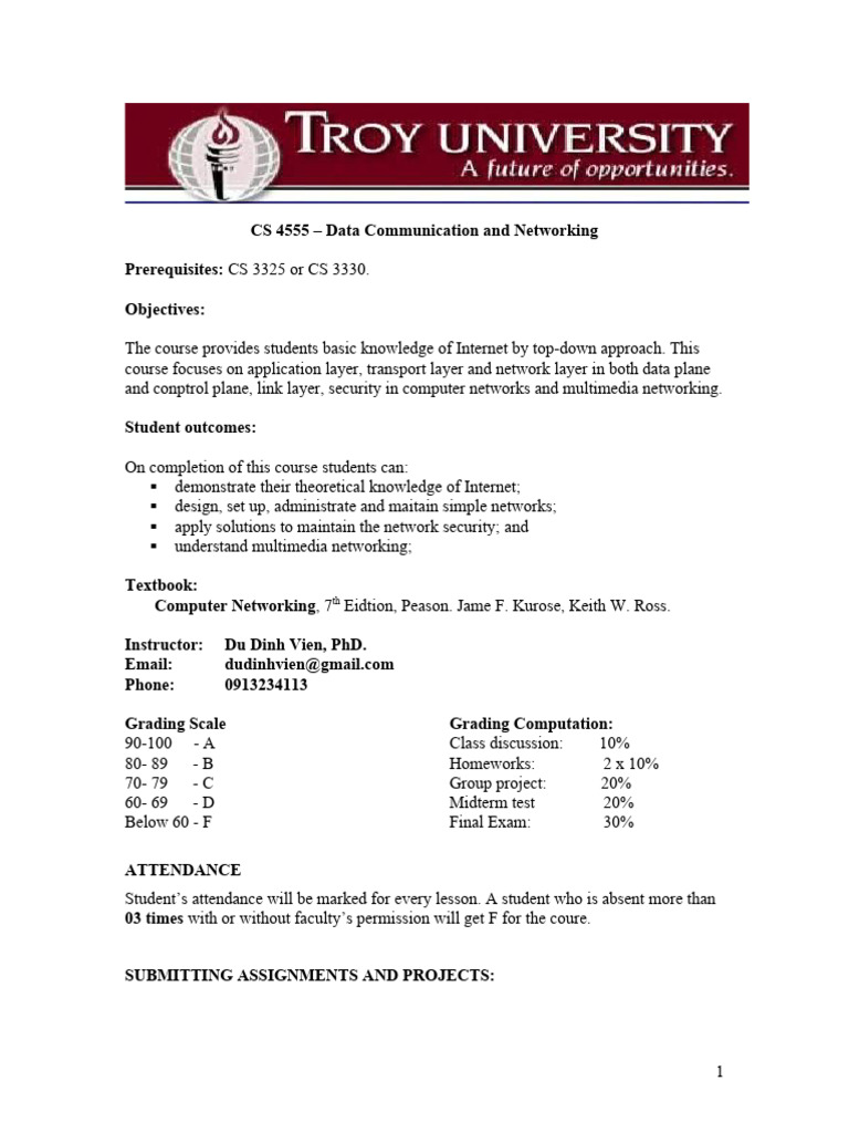 Data Communication and Networking Syllabus 2023 | PDF | Plagiarism ...