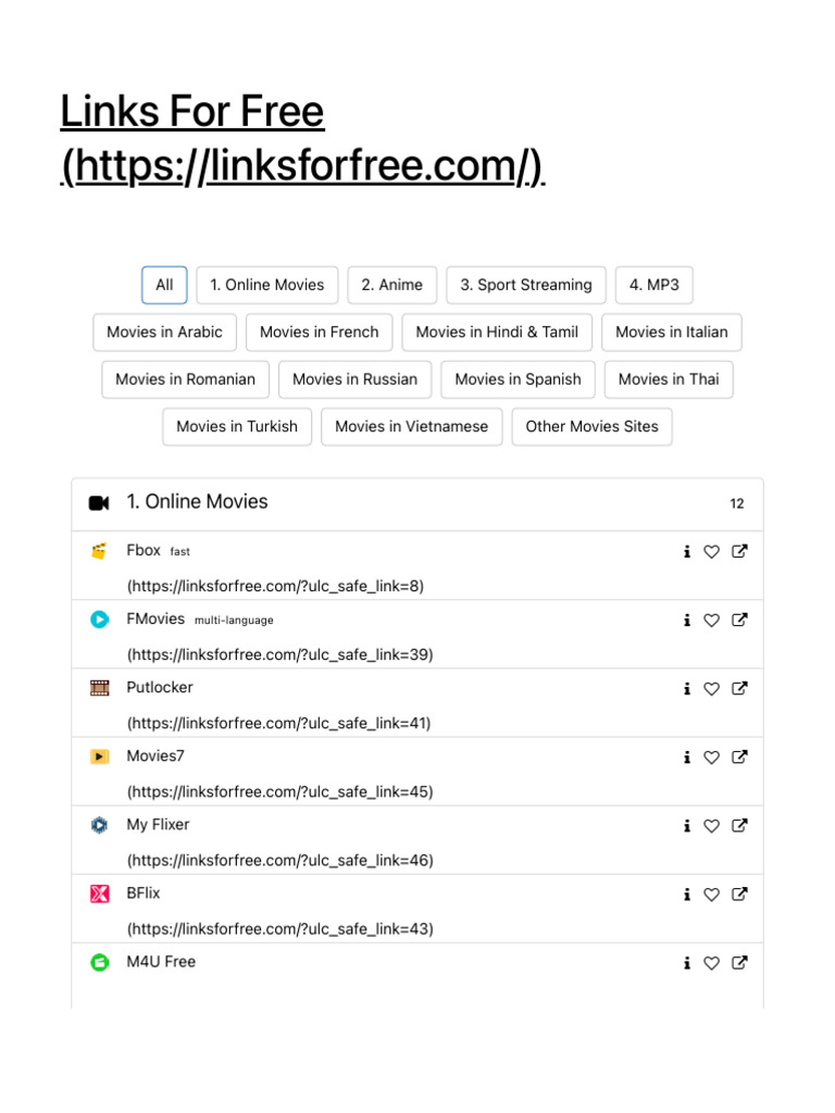 Links For Free | PDF