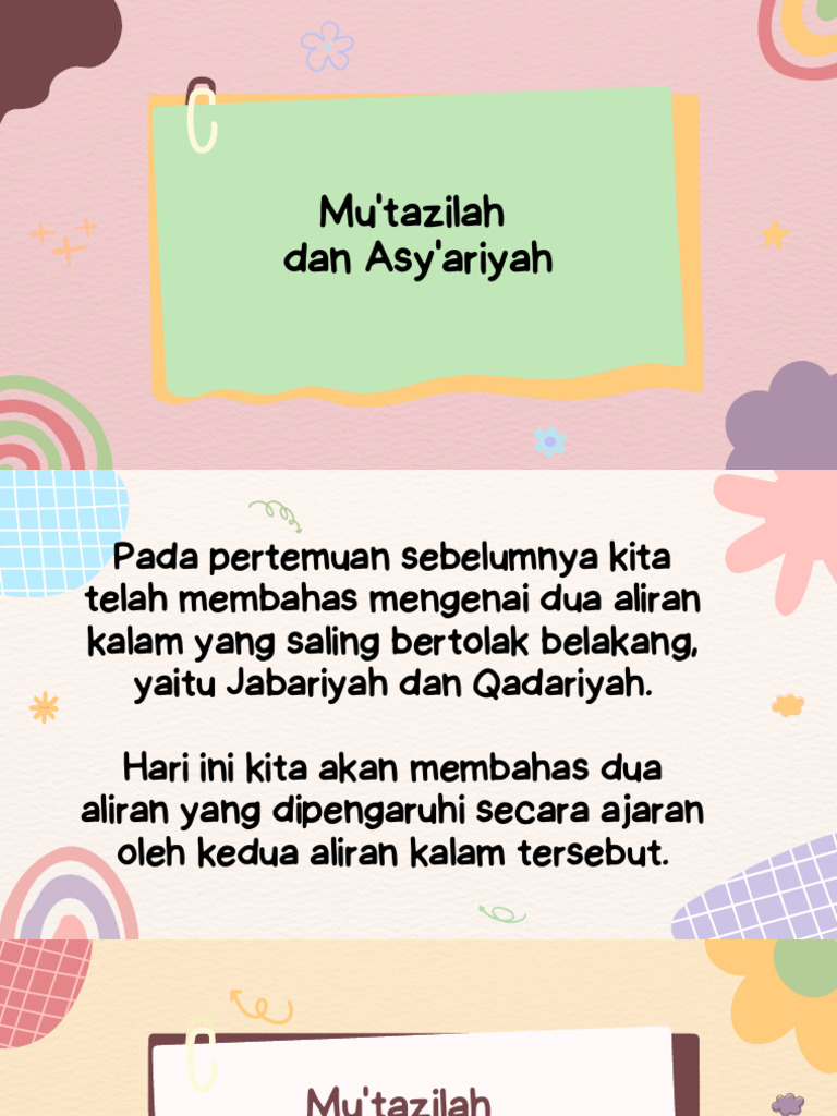 Mu'tazilah Dan Asy'ariyah | PDF