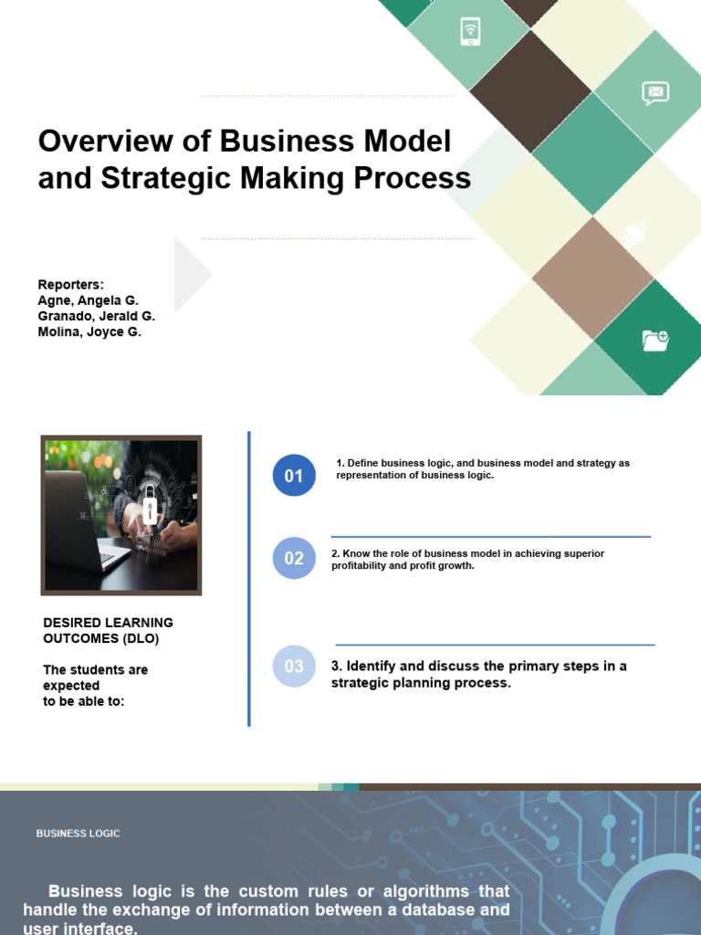 Overview of Business Model and Strategic Making Process | PDF ...