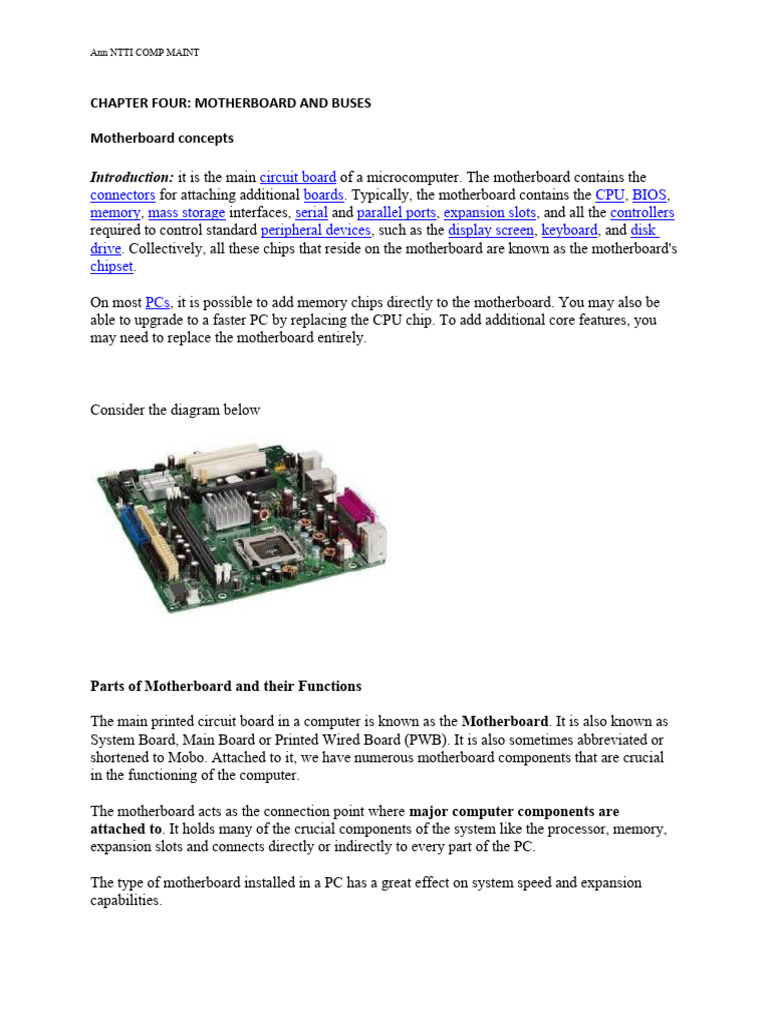motherboard | PDF | Bios | Computer Data Storage