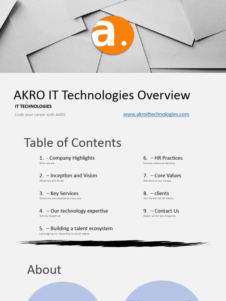 AKRO IT Technologies Services Overview | PDF | Recruitment | Expert