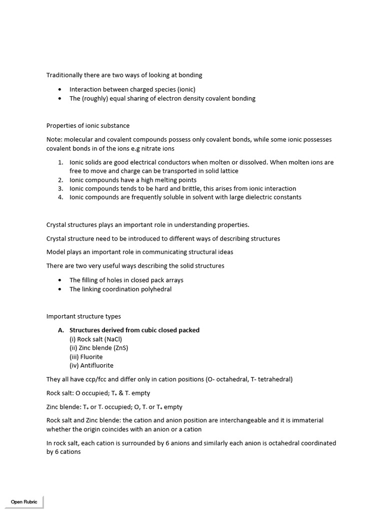Ionic Solids 2 Download Free Pdf Ionic Bonding Chemical Compounds