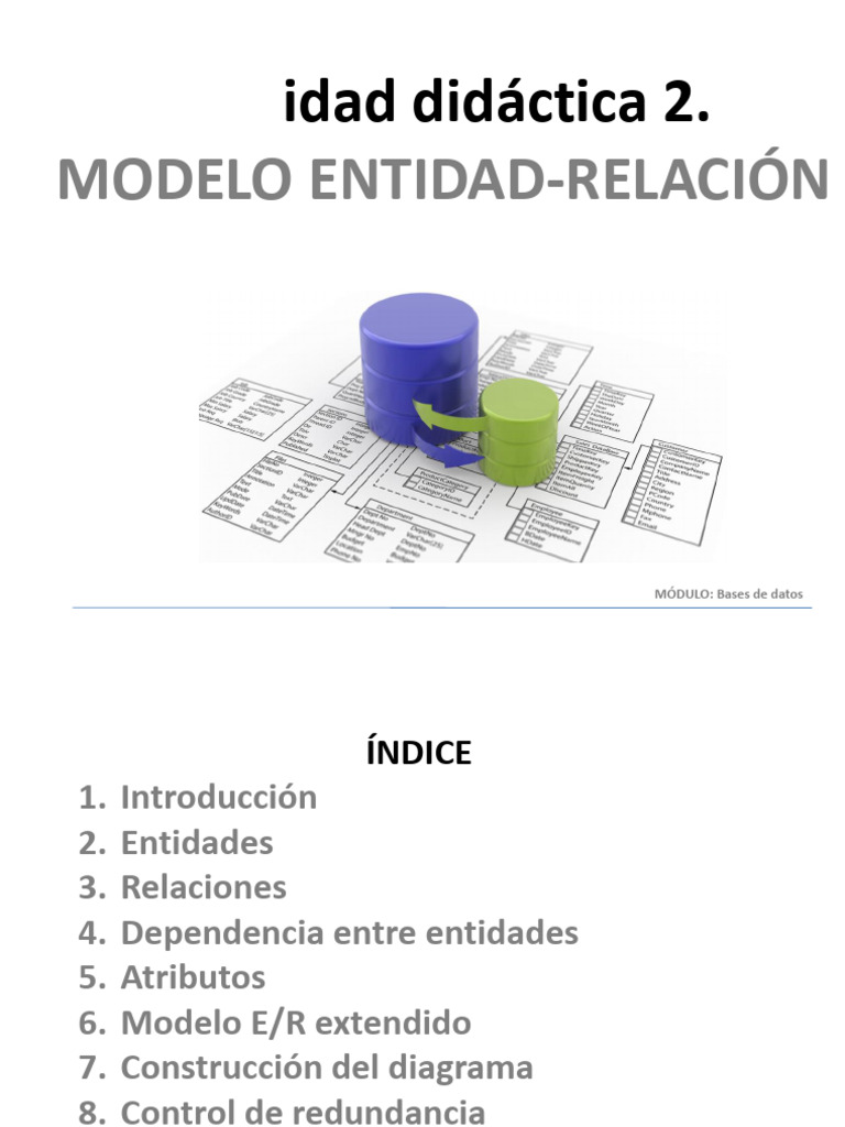 UD2 - El Modelo Entidad-Relación (Presentación) | PDF