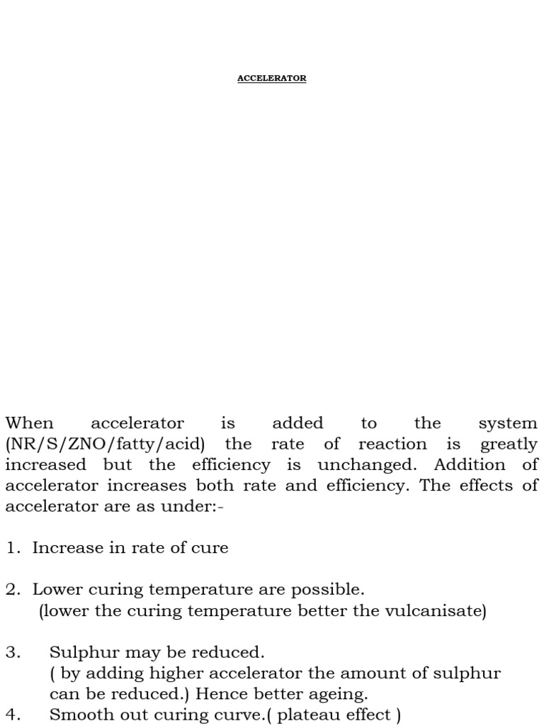 Accelerator and Antiozidant | PDF | Chemical Substances | Materials