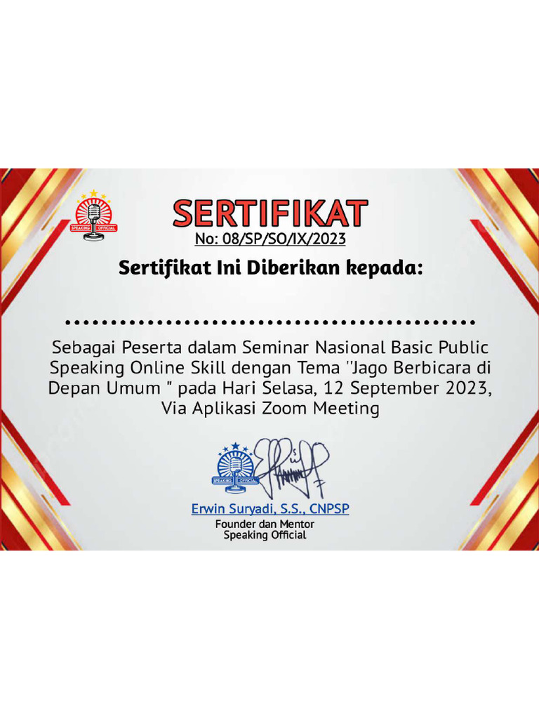 Pdf E Sertifikat Pdf