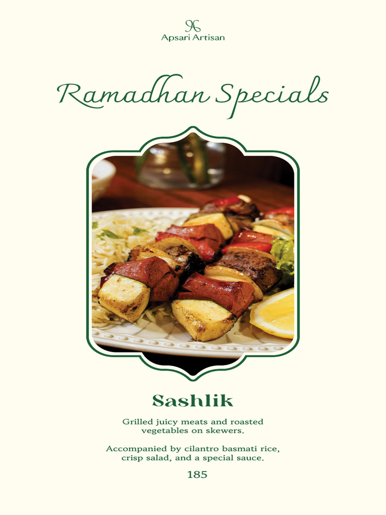 (Apsari Artisan) Menu Ramadhan 2024 Yah | PDF