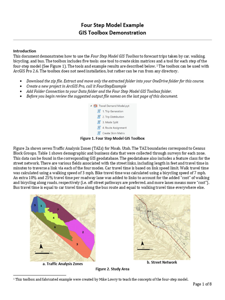Four_Step_Model | PDF | Geographic Information System | Transport