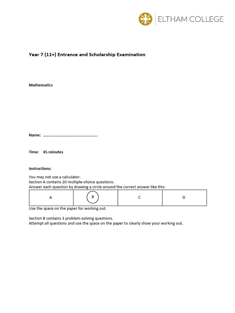 11-Mathematics-Sample-Paper Eltham | PDF | Multiple Choice 11-Mathematics-Sample-Paper Eltham | PDF | Multiple Choice