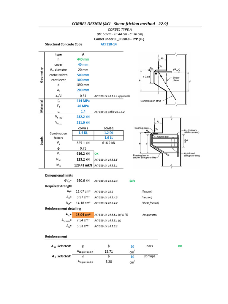 Corbel Design For Precast | PDF | Structural Engineering | Concrete