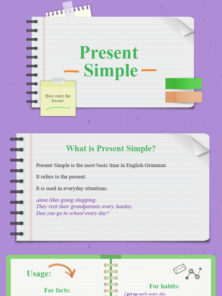 Present Simple | PDF | English Language | Verb