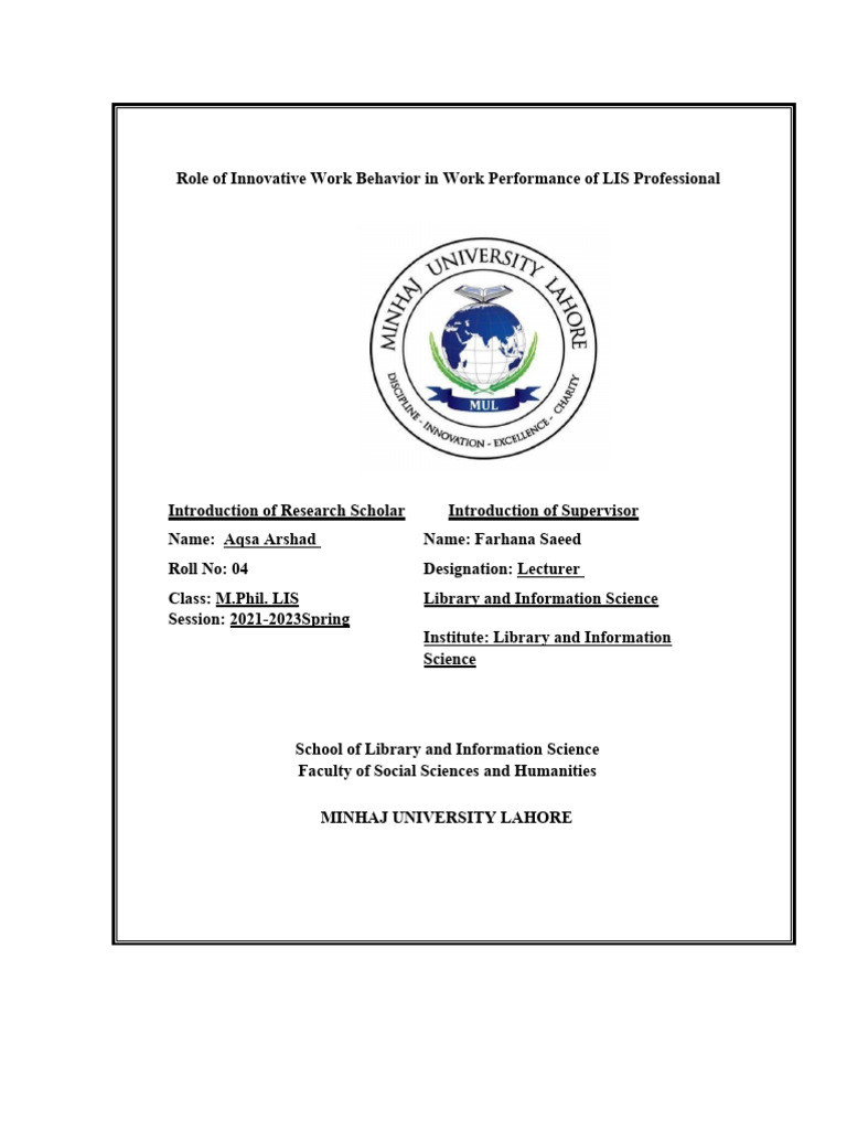Aqsa Draft Corrected File | PDF | Methodology | Idea