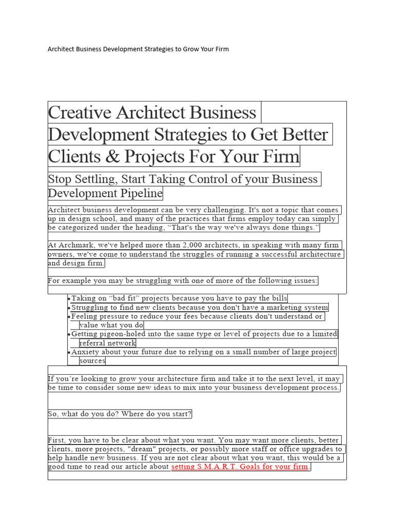 Architect Business Development Strategies | PDF | Brand | Linked In
