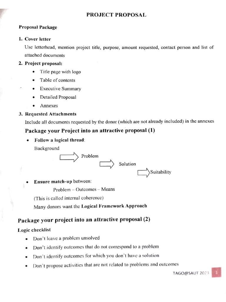 Project Proposal Notes | PDF