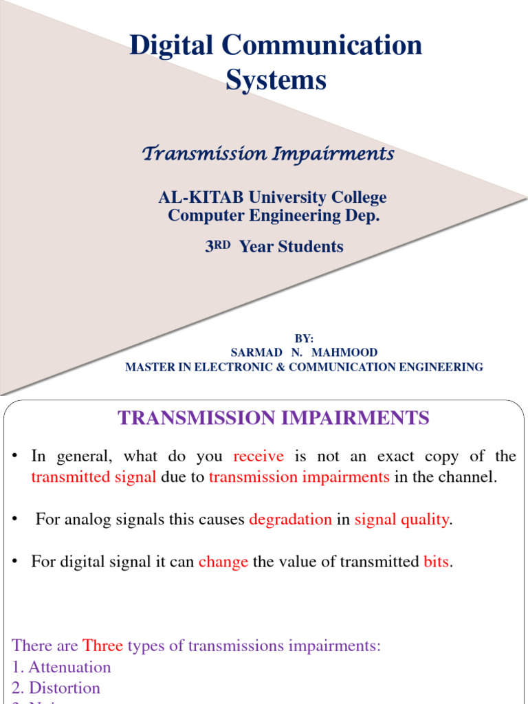 Lec 7 | PDF | Signal To Noise Ratio | Bit Rate