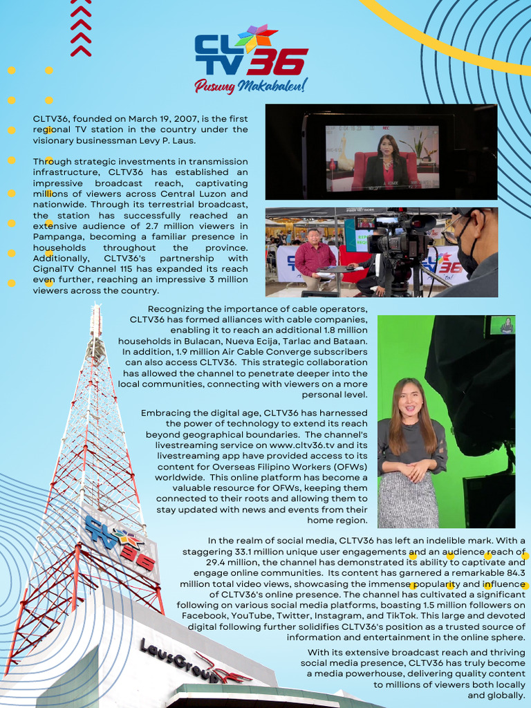 CLTV36 Profile With Stats 2024 | PDF | Telecommunications | Information And Communications ...