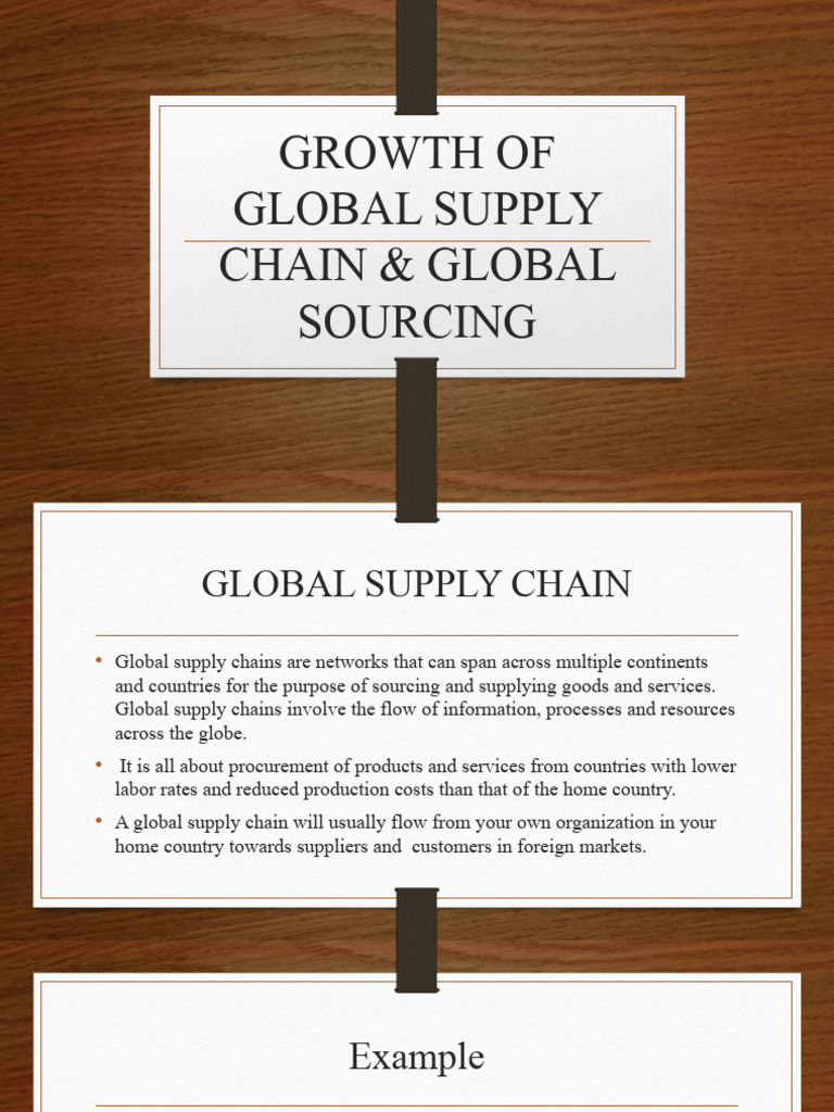 Growth of Global Supply Chain | PDF | Supply Chain | Supply Chain ...