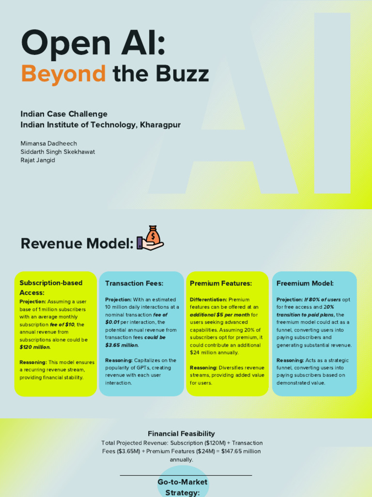 Open AI:: The Buzz | PDF | Subscription Business Model | Business
