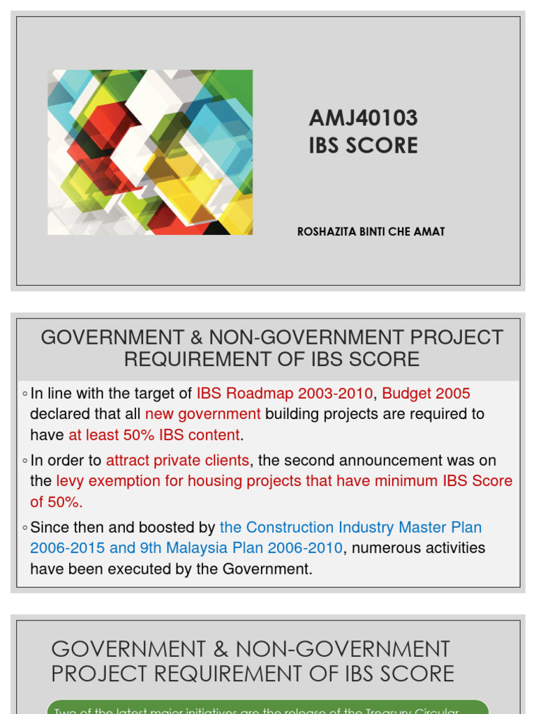 IBS SCORE | PDF | Precast Concrete | Concrete