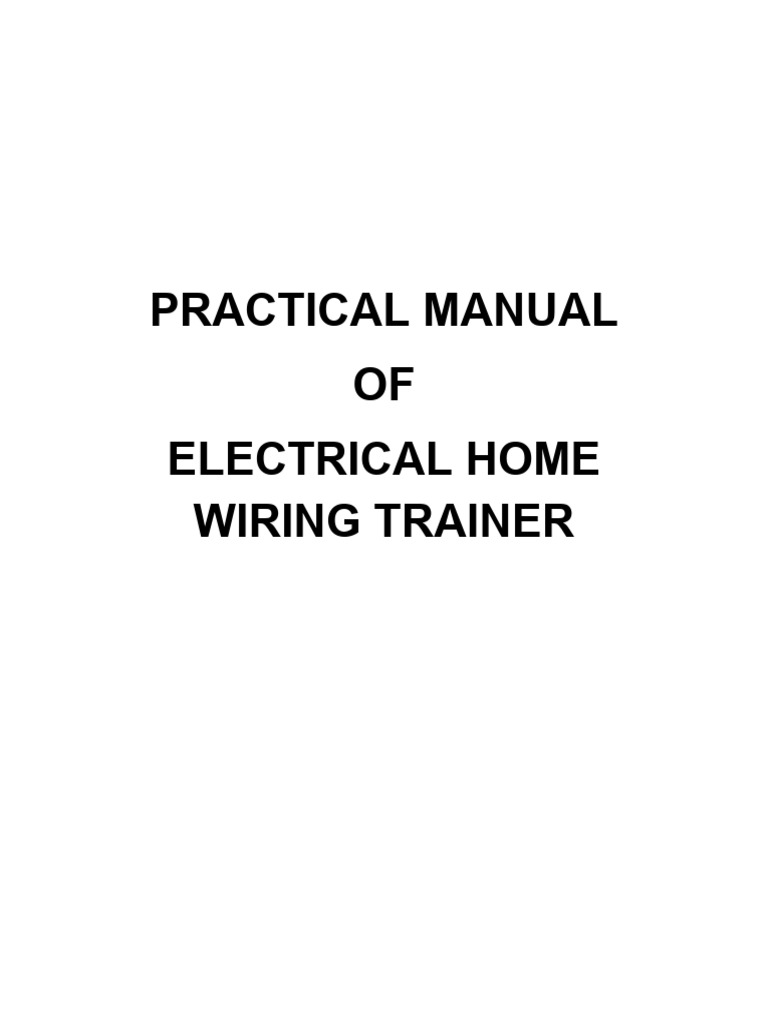 Electrical Wiring Practical 15.3.2016 | PDF | Fuse (Electrical ...