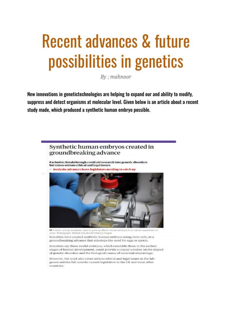 Bio Gene Report | PDF