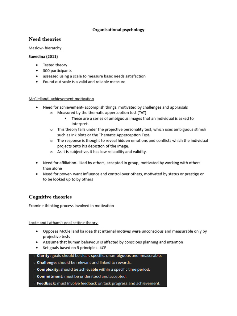 Organisational Psychology | PDF | Shift Work | Job Satisfaction