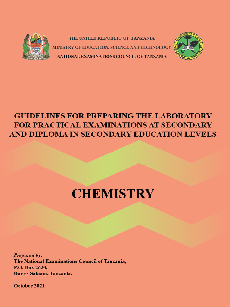 CHEMISTRY_GUIDELINE | PDF | Titration | Chemistry