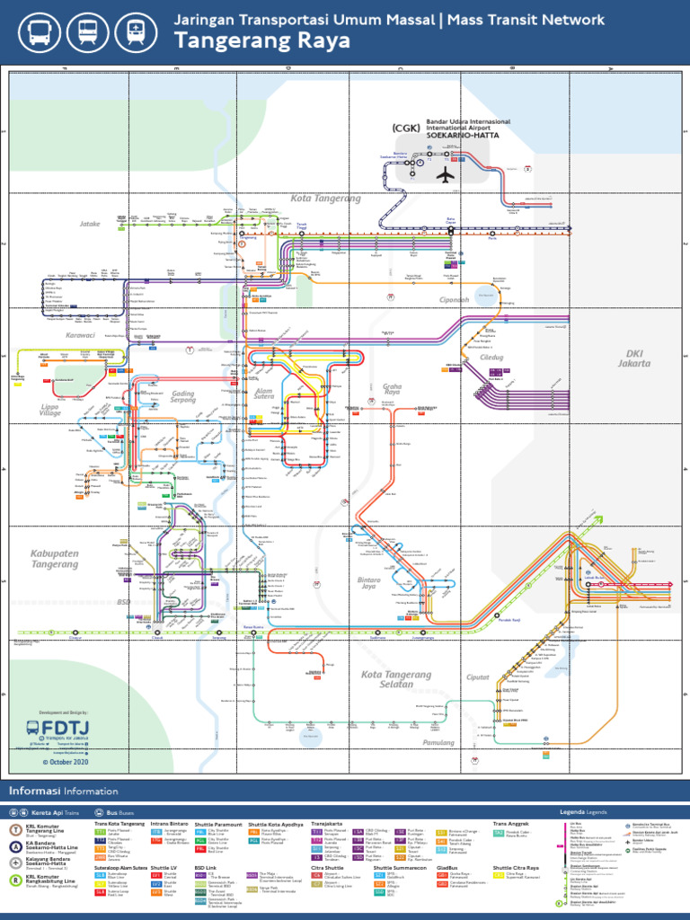 Peta Rute Transportasi Tangerang | PDF