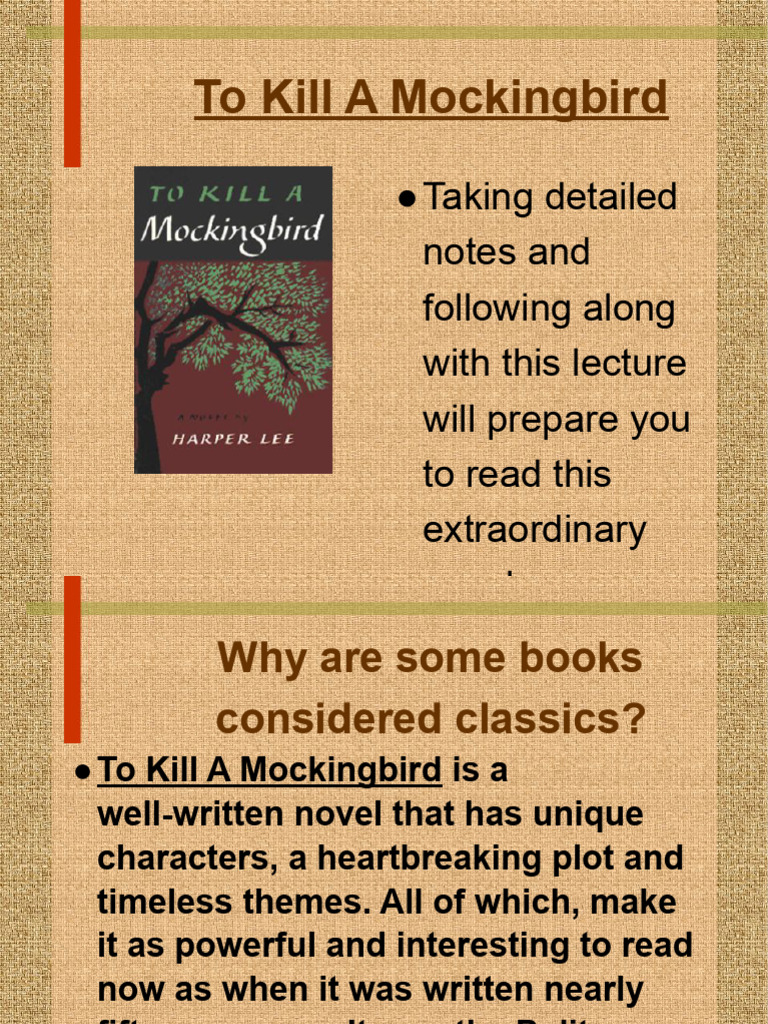 To Kill A Mockingbird Background Info | PDF | To Kill A Mockingbird ...