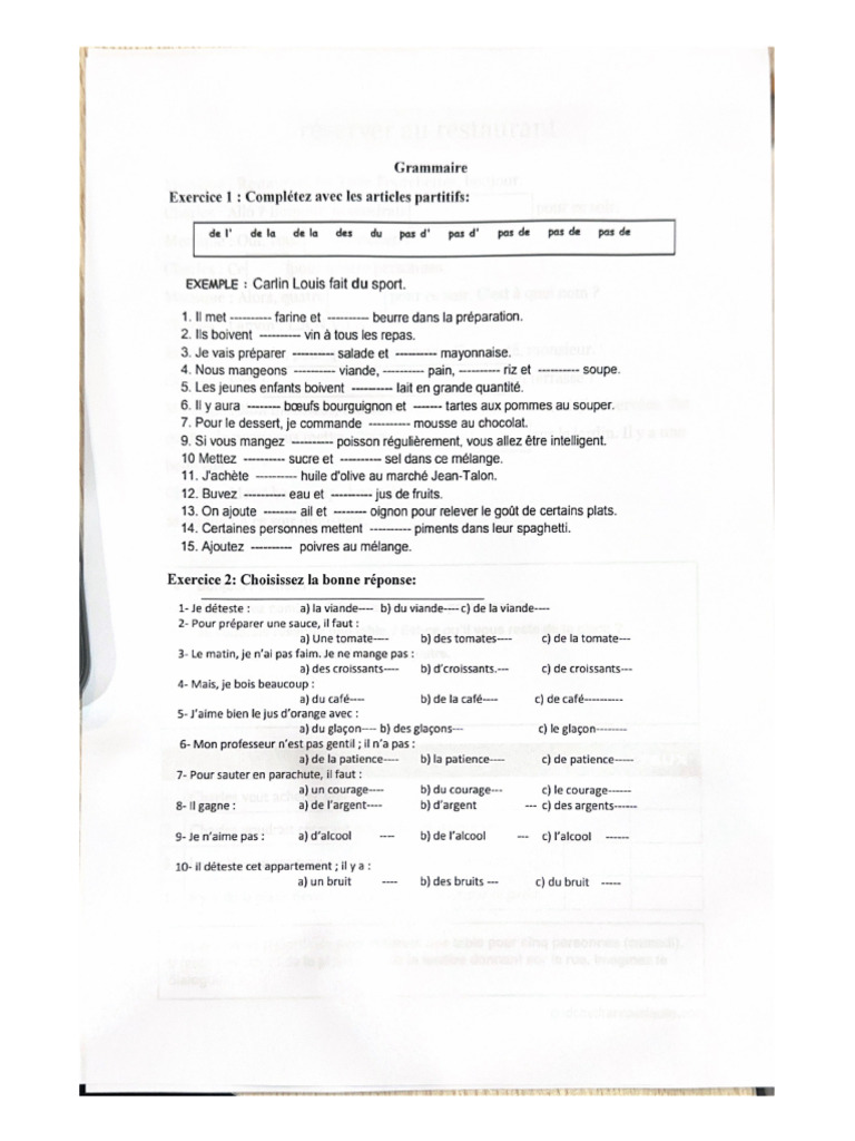 Le Pronom EN | PDF