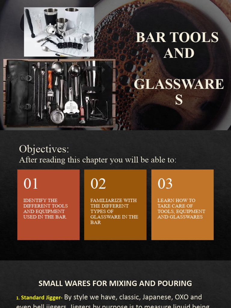 Bar Tools and Glassware | PDF | Drink