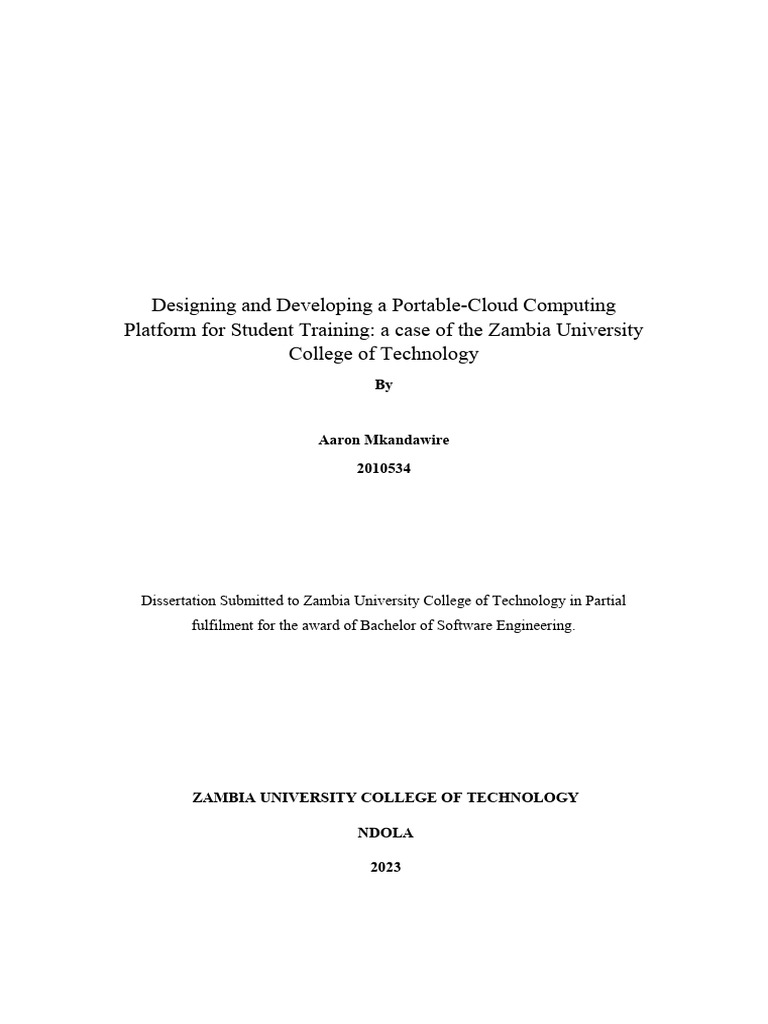 Final Year Project Report 2023 - Aaron Mkandawire - 2010435-DESKTOP ...
