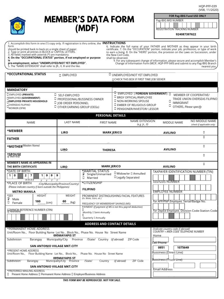 Mark Jerico Liro Mdf | PDF