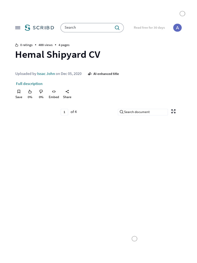 Hemal Shipyard CV _ PDF _ Ships _ Engineer | PDF | Scribd | World Wide Web