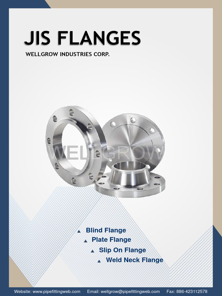 JIS Flanges | PDF | Pipe (Fluid Conveyance) | Plumbing