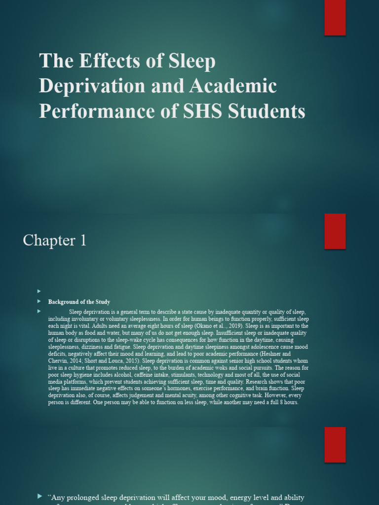The Effects of Sleep Deprivation and Academic Performance | Download Free PDF | Sleep | Sleep ...