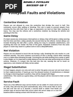 Volleyball Hand Signals | PDF | Finger | Hand