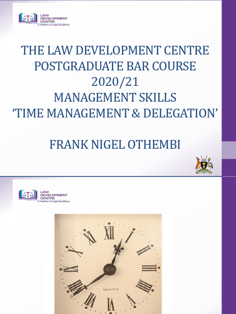 5. Time Management & Delegation | PDF | Time | Clock
